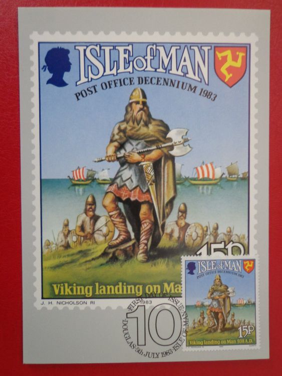 Maximumkarte MK 1983 Isle of Man Grossbritannien WIKINGER (Neu (gemäss Beschreibung)) in Le ...