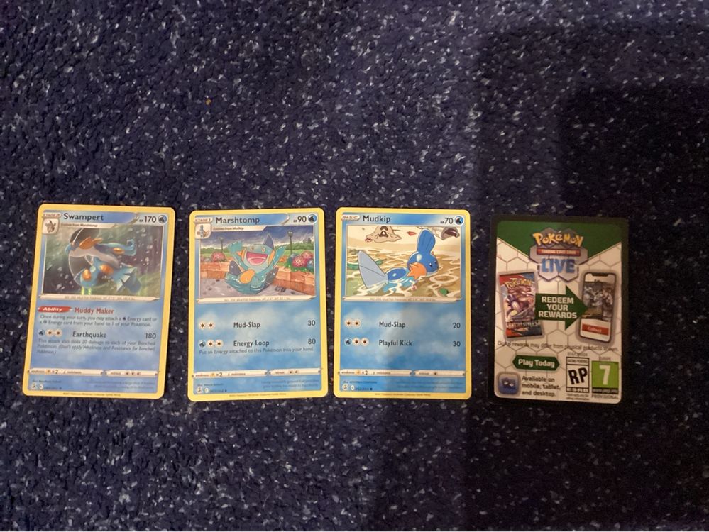 Pokemon TCG Swampert Evolution Line + Code Card | Kaufen auf Ricardo