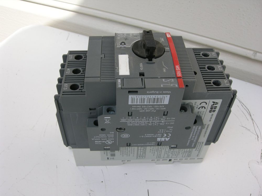ABB MS 165 Motorschutzschalte, Hilfskontakt.52-65 Ampere (Gebraucht) in ...