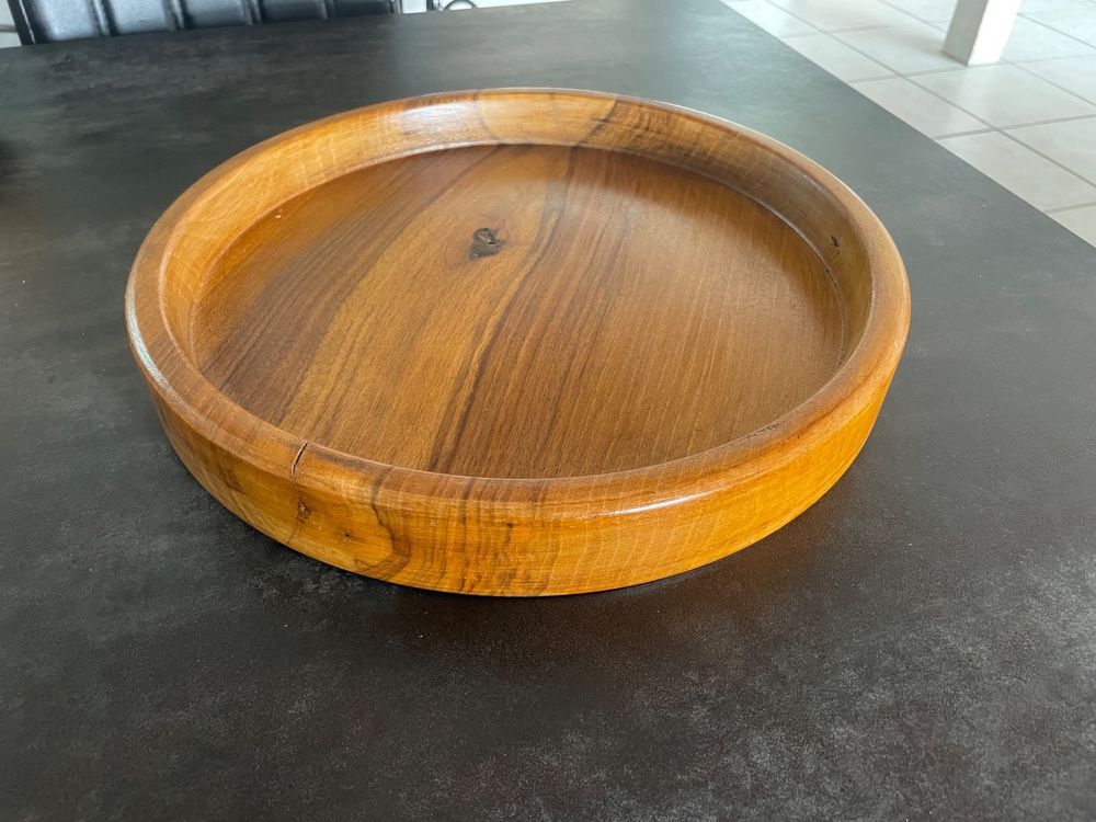 Ancie Grand Plat Rond en Bois Massif (Gebraucht) in Vallamand für CHF ...