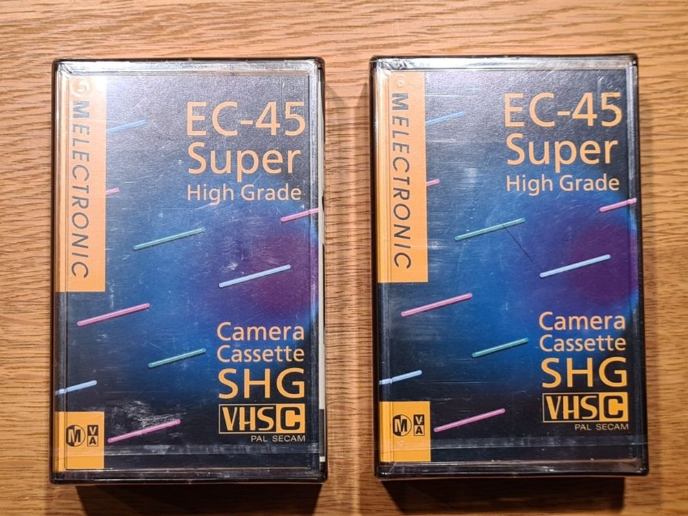 2x EC-45 Super High Grade SHG VHSC Camera Cassette NEU | Kaufen auf Ricardo