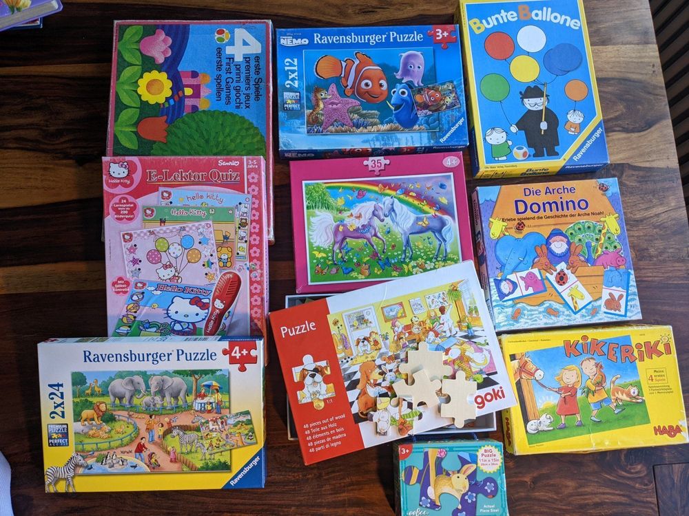 Diverse Puzzles und Spiele für kleine Kinder. | Kaufen auf Ricardo