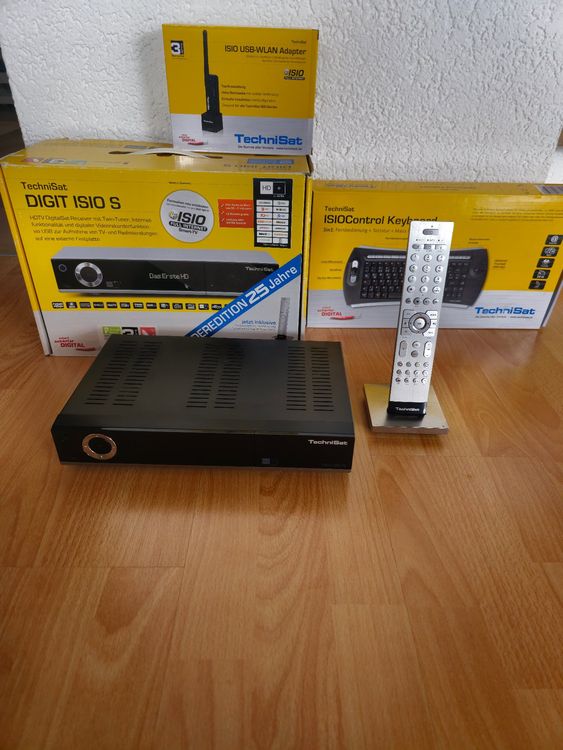 Sat Receiver TechniSat Isio mit Tastatur Wlan Adapter TOP (Gebraucht ...