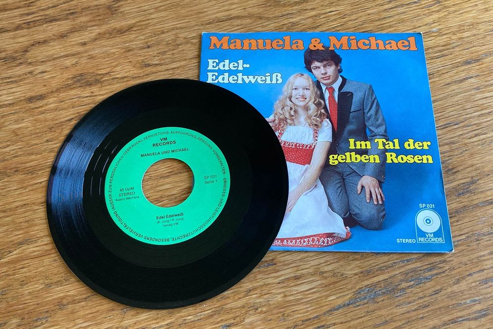 Platte (Single): Manuela & Michael - Edel-Edelweiss (Gebraucht) in ...