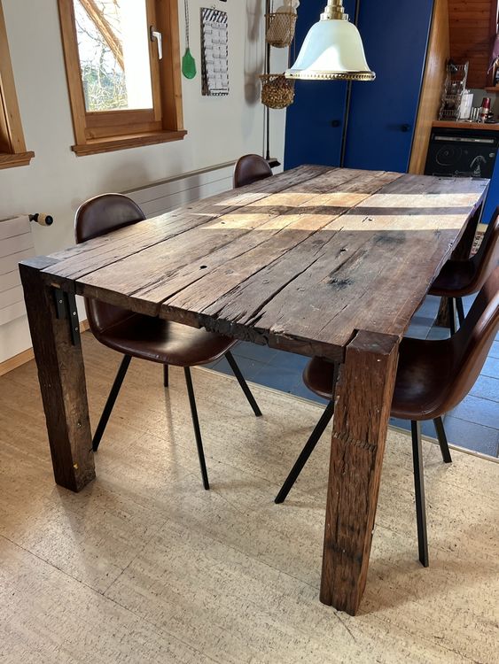 Massiver Holztisch Altholz Esstisch Vintage 4 Stühle (Gebraucht) in Worb für CHF 1000 – nur ...
