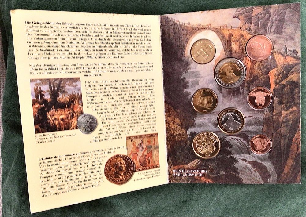 Schweiz Euro Poket Münzen sehr selten limitierte Auflage (Neu und originalverpackt) in ...