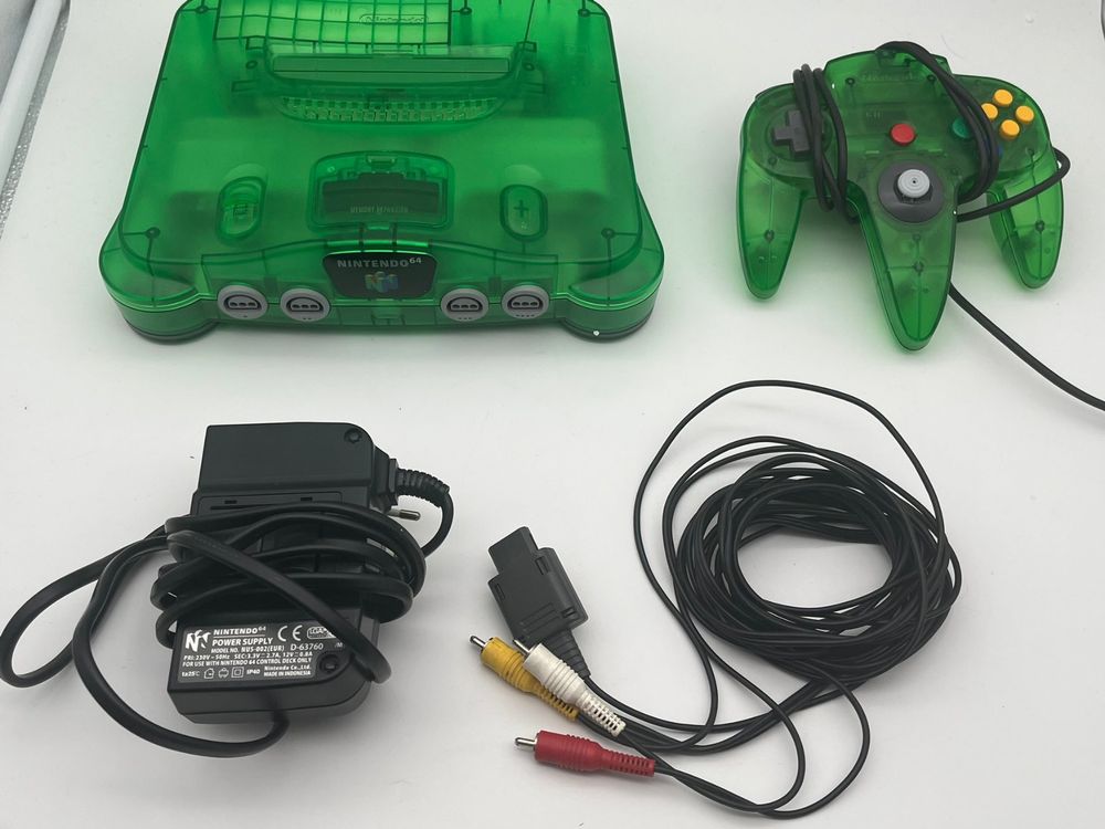 Nintendo 64 N64 + Transparent Jungle Green Grün Retro | Kaufen auf Ricardo