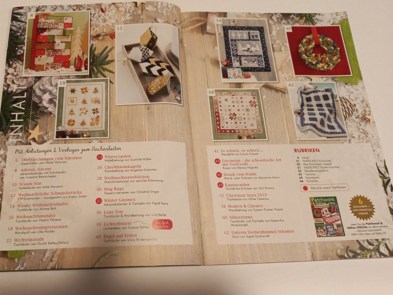 Magazin Patchwork & Nähen Spezial: Weihnachten,2019 (Gebraucht) in ...