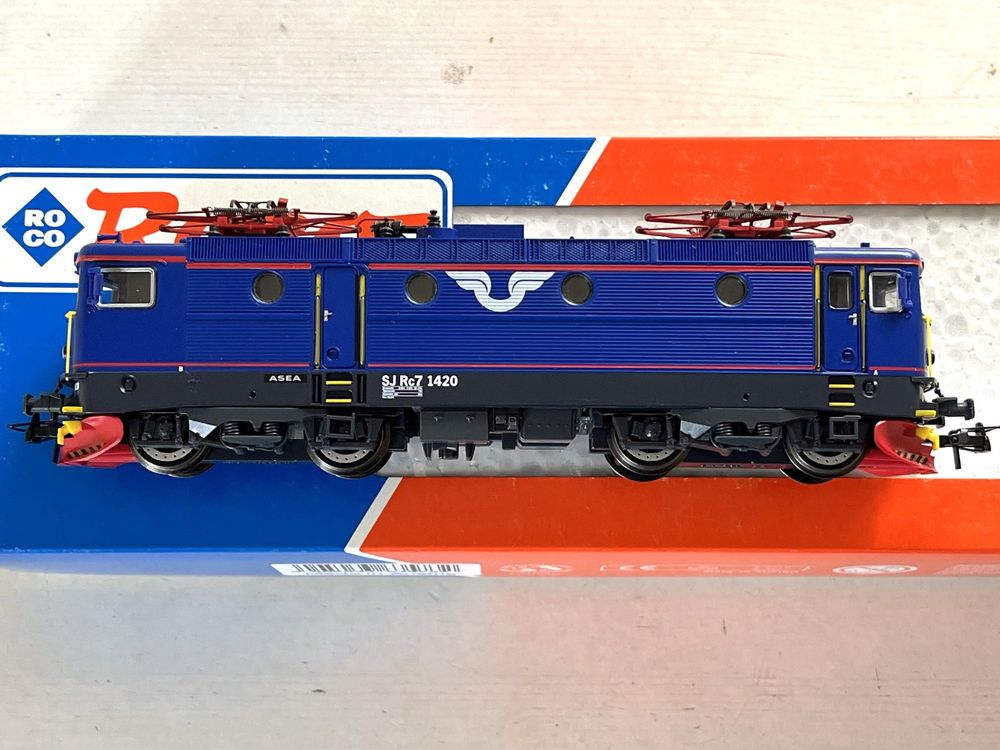 Roco HO Schweden SJ Lok Rc7 Art.63573 Gleichstrom OVP (Gebraucht) in ...