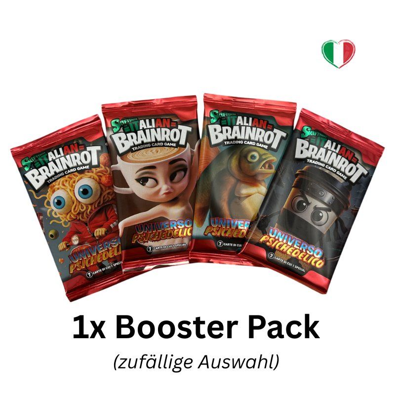 1x Booster Pack/ Italian Brainrot TCG–Universo Psichedelico (Neu und ...