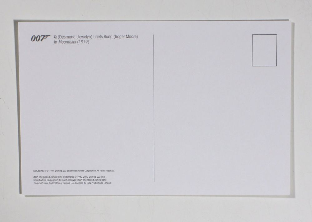 Postkarte James Bond 007 Roger Moore And M Moonraker Kaufen Auf Ricardo