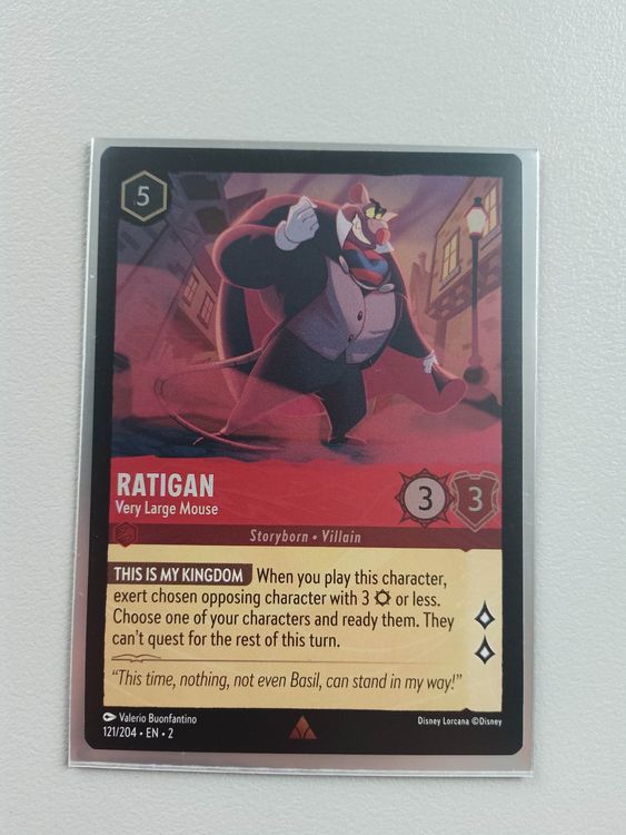 Ratigan HOLO FOIL - Lorcana Disney Floodborn ENGLISC (Gebraucht) in ...