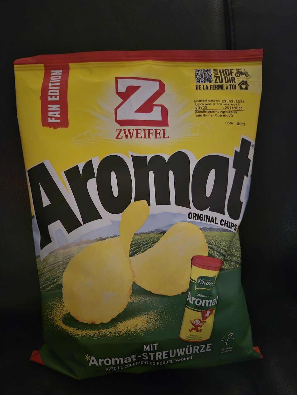 Zweifel Aromat Chips Fan Edition – Original & Neu! (48) (Neu und ...