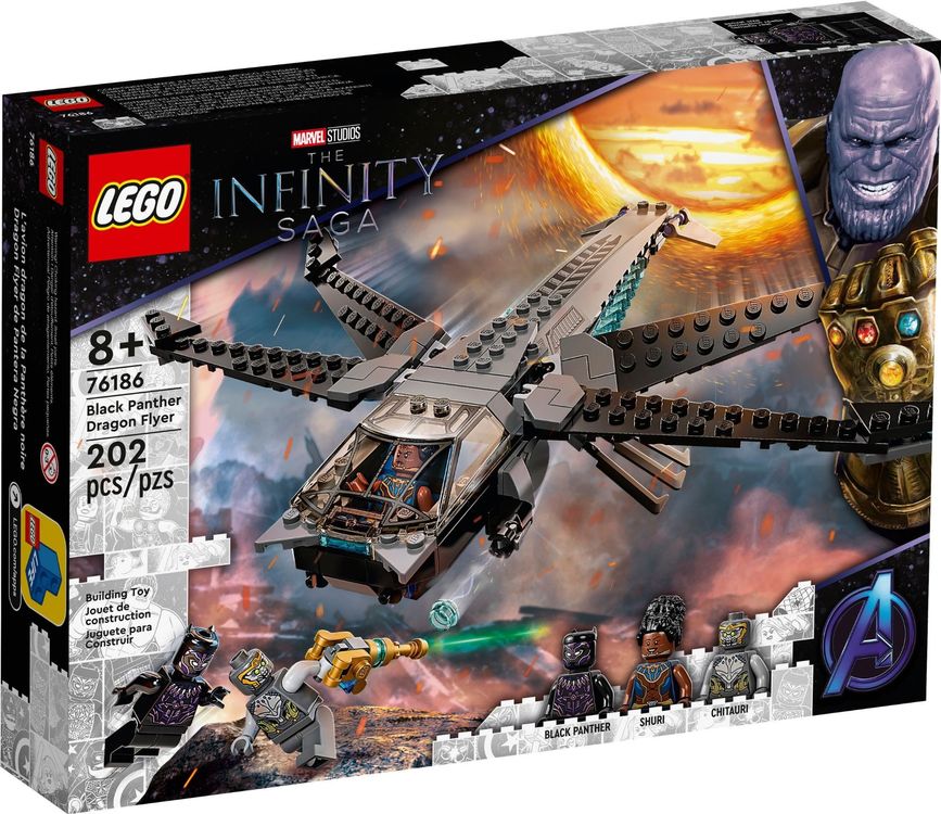 Lego 76186 Marvel -- Black Panther Dragon Flyer (Neu und ...