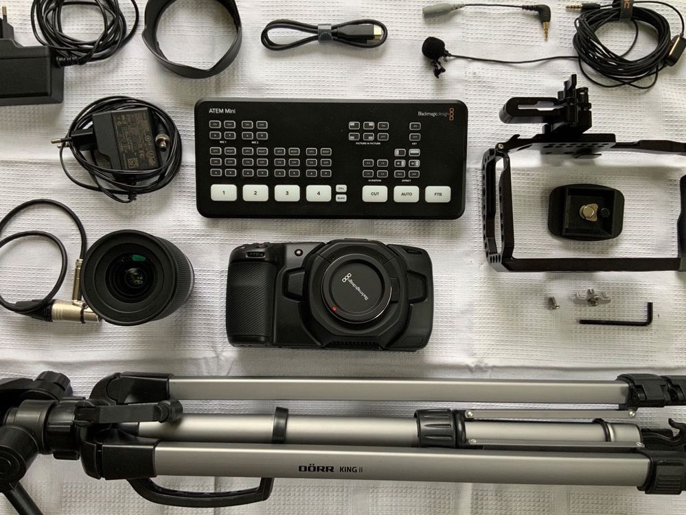 Blackmagic Cinema 4K Atem Mini SmallRig Rode Mic. Profi Set! | Kaufen ...