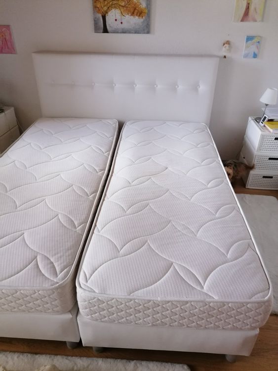 Boxspring Bett Zwei Matratzen