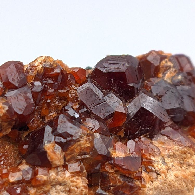 HESSONIT, ORANGER/ROTER Granat mit Klinchlor, Italien (Nuovo (secondo ...