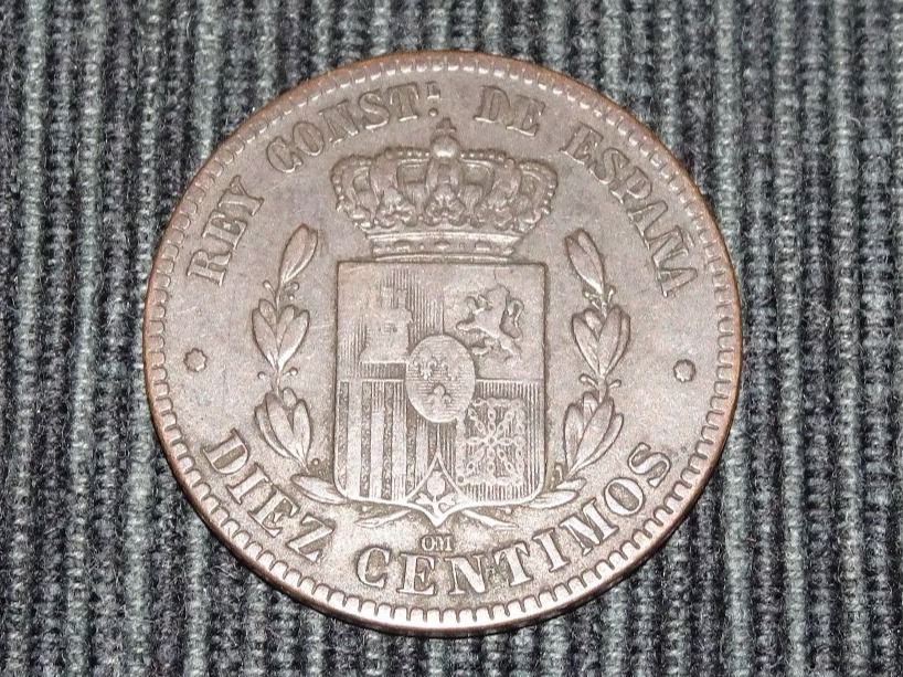 Diez centimos Rey Const. De España 1879 | Kaufen auf Ricardo