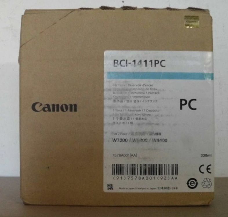 Canon iP W7200, W8200, W8400 Photo cyan Patrone, BCI-1411PC (Neu und ...