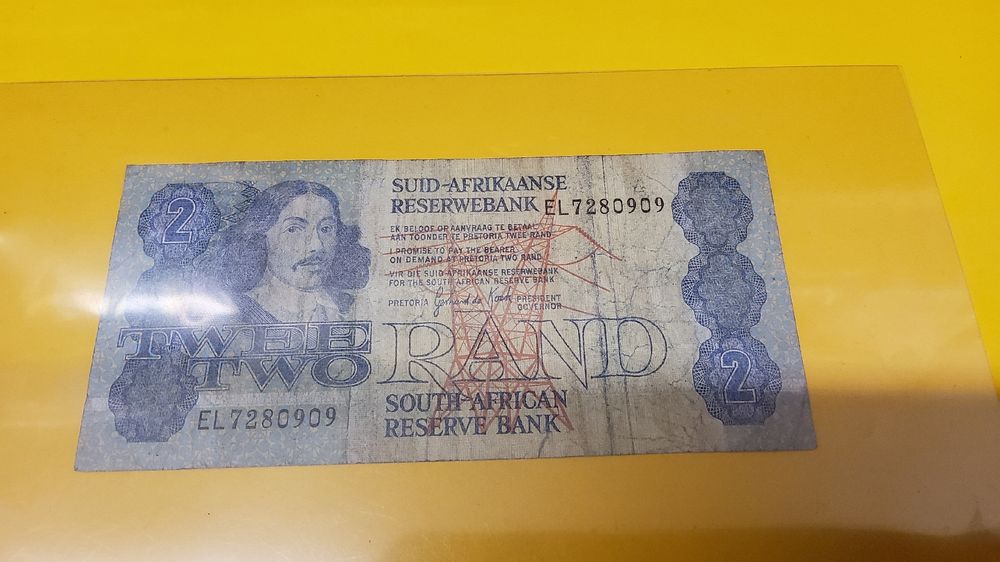 2 Rand Südafrika 1966, schöne Banknote, Jahrgang | Kaufen auf Ricardo