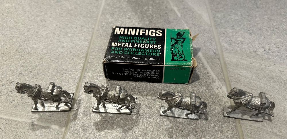 Minifigs Metal Figures for Wargamer - 4 Horses | Kaufen auf Ricardo