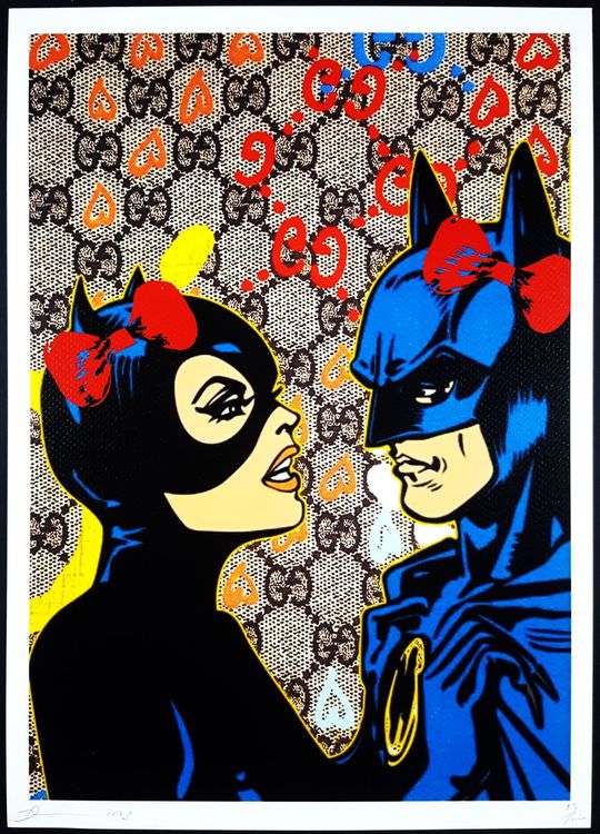 Death NYC Graffiti Pop Art Druck " Gucci Catwoman & Batman (Neu (gemäss ...