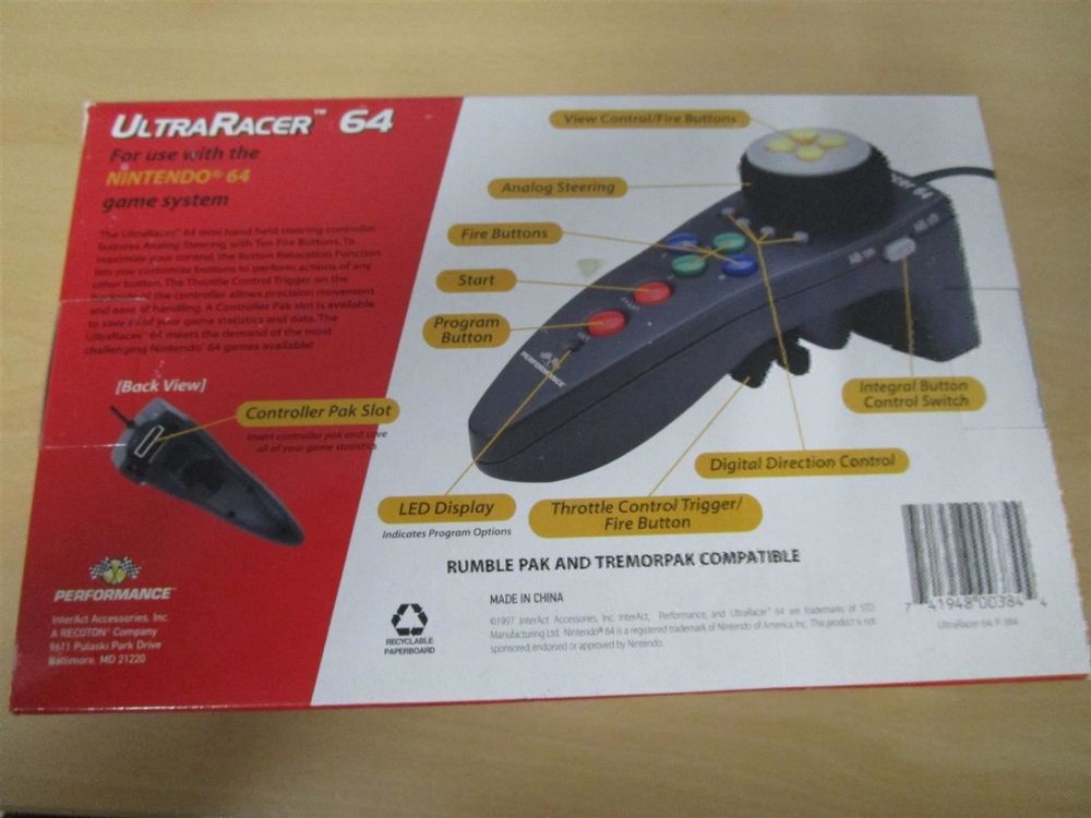 Nintendo 64 Ultra Racer Controller NEU (Gebraucht) in Goldau für CHF 19 ...