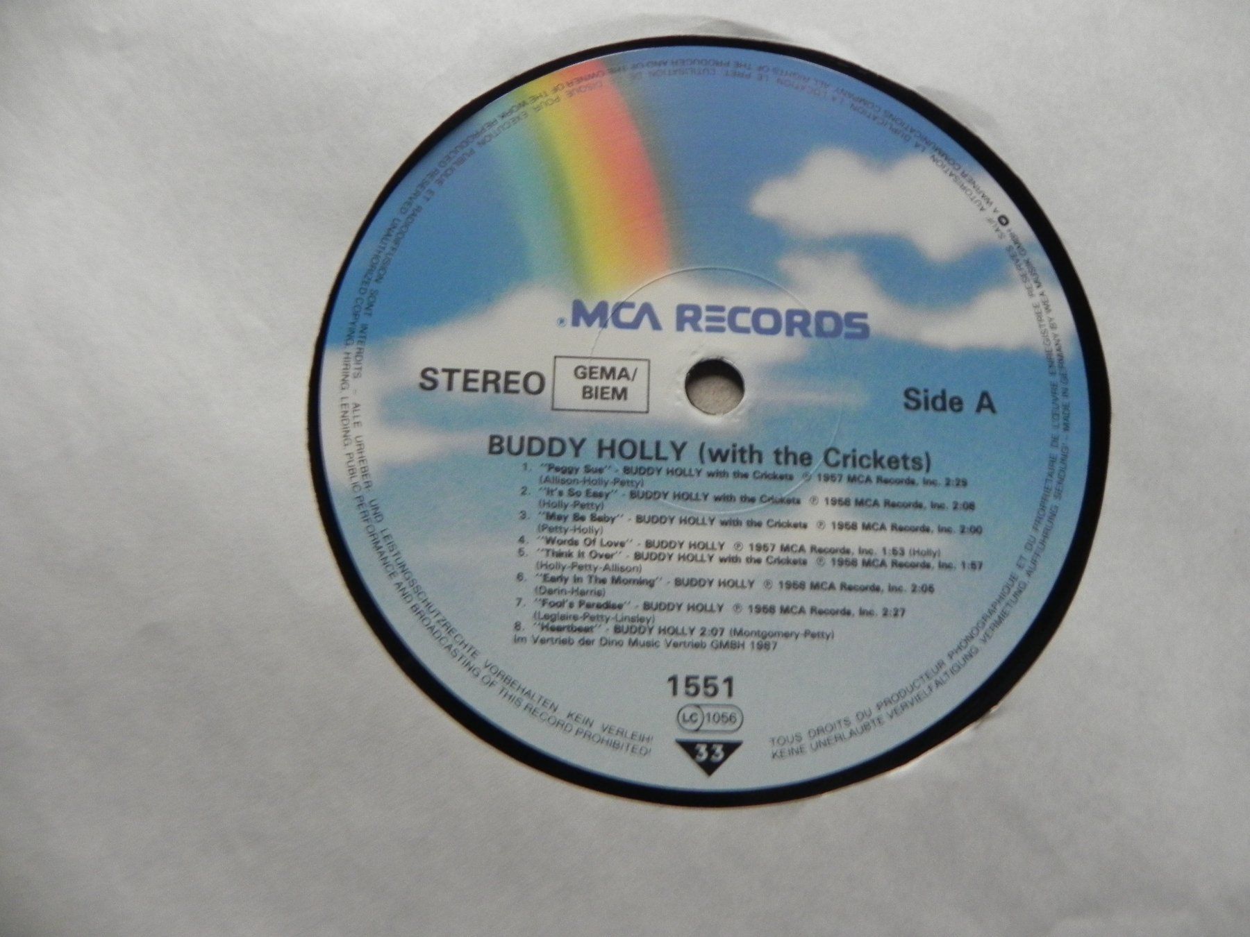 LP USA Rock`n`Roll Legend Buddy Holly 1987 Greatest Songs (Gebraucht ...