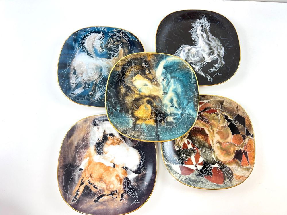 ROSENTHAL - HANS ERNI 5 Sammelteller: Dynamische Pferde | Kaufen auf Ricardo