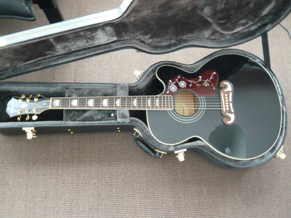 Epiphone J-200 EC Studio BK Westerngitarre, inkl. Koffer (Gebraucht) in Würenlos für CHF 420 ...