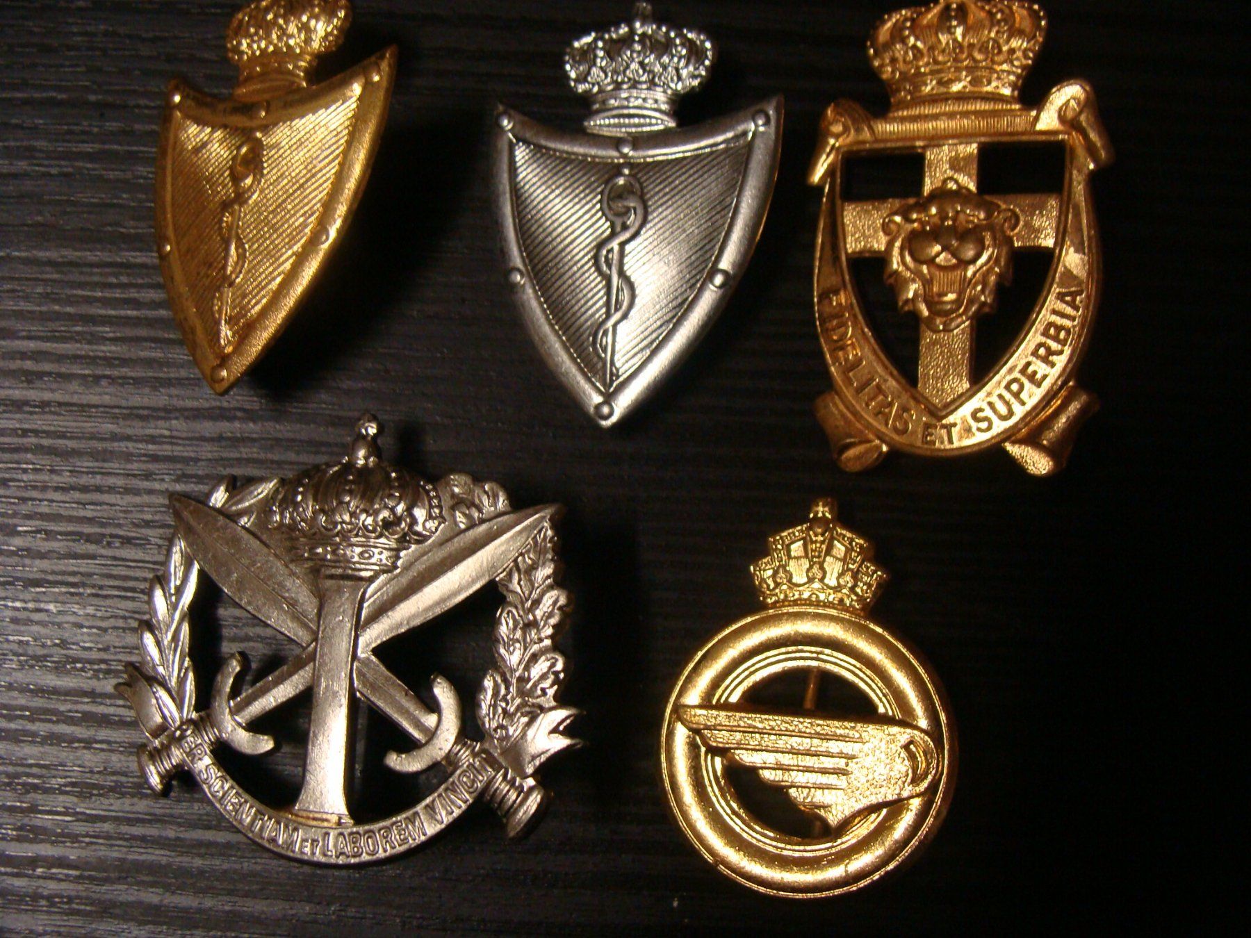 lot 5 insignes militaires de la Belgique (D'occasion) à Cuarny pour CHF ...