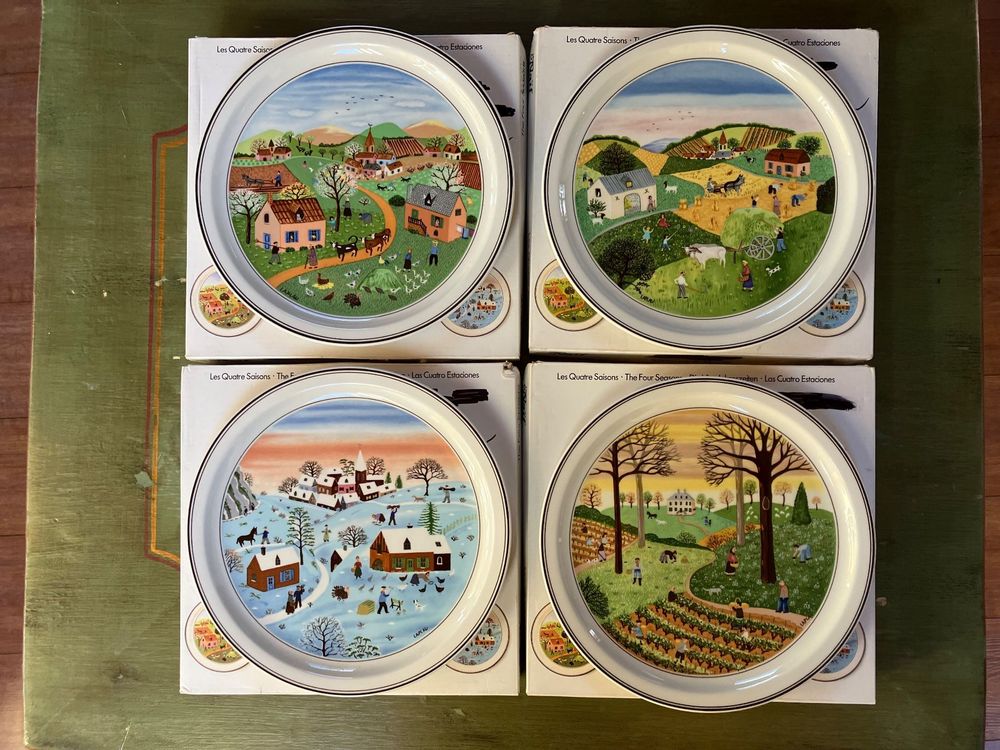4 Sammelteller "Die vier Jahreszeiten" Villeroy & Boch " | Kaufen auf Ricardo