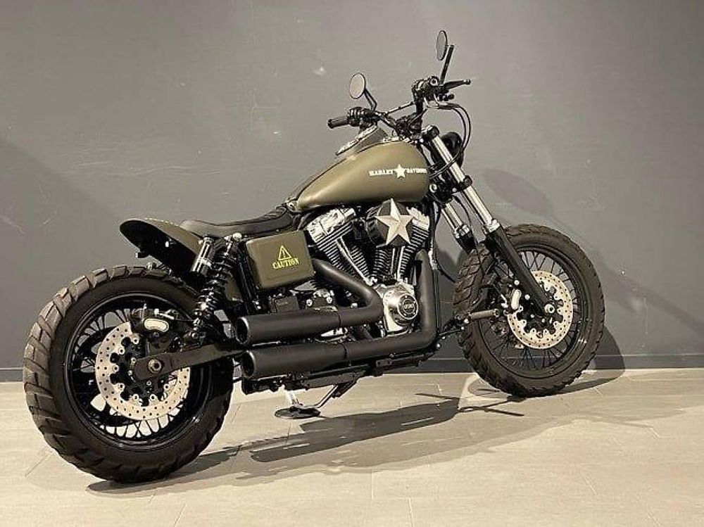 Harley-Davidson Dyna Lowrider Umbau Army Look (Gebraucht) in Rickenbach ...