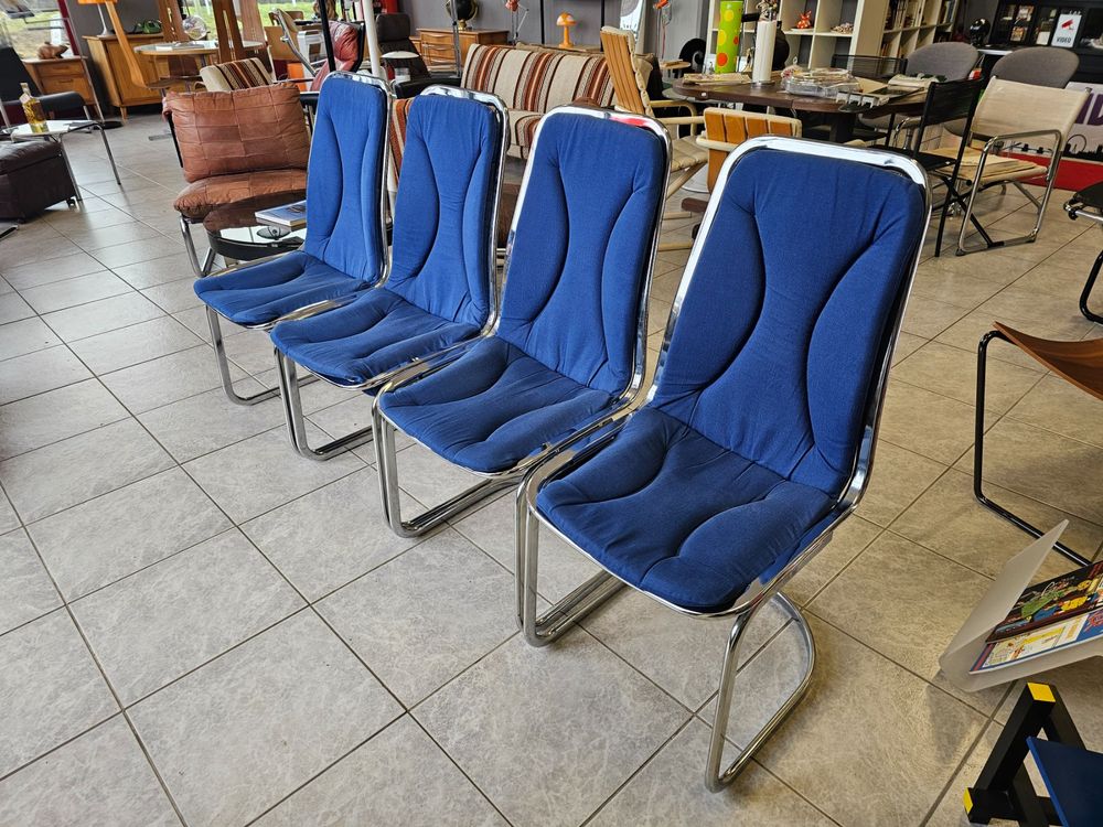 4x Gastone Rinaldi Freischwinger Stühle Chrome Dining Chair (Gebraucht) in Nottwil für CHF 325 ...