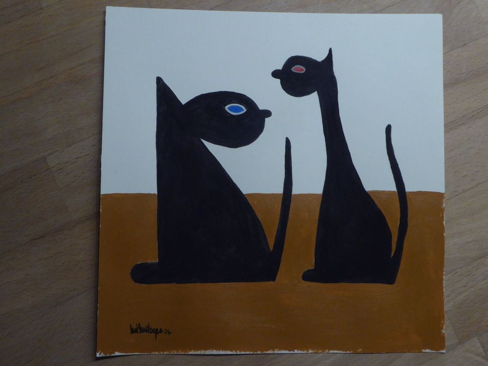 Kurt Lustenberger Swiss Modern Art, Signiert (Neu (gemäss Beschreibung ...