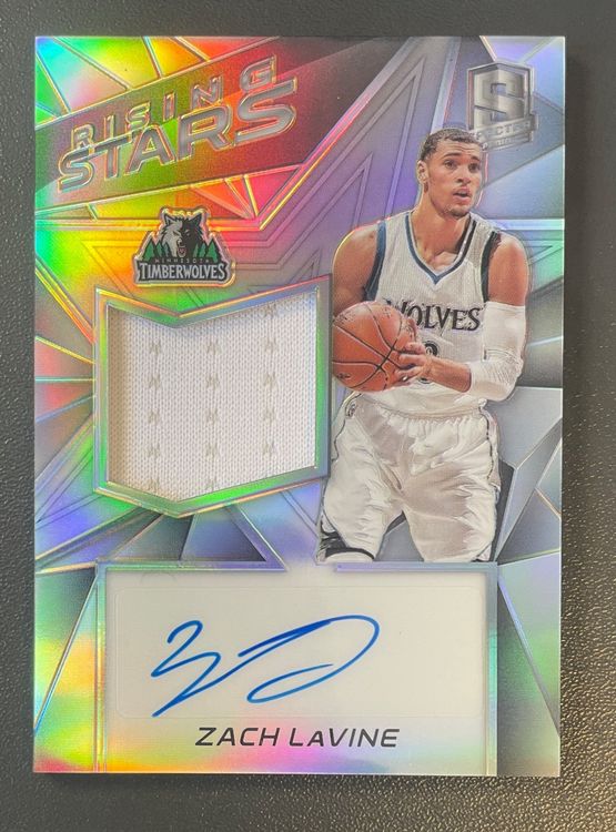 NBA Zach Lavine 2016-17 Spectra Patch Auto Card Numbered | Kaufen auf ...
