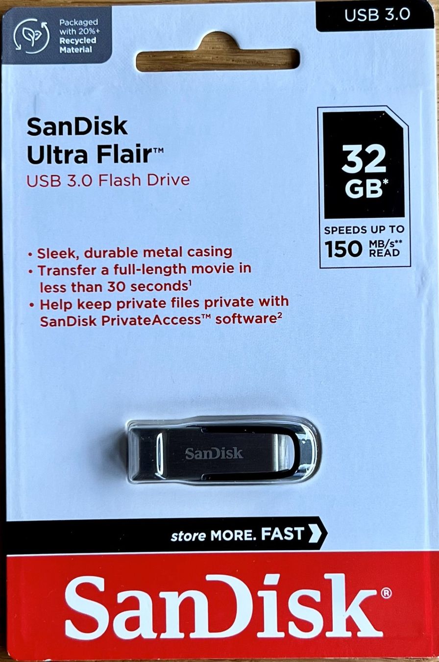 SanDisk Ultra 32 GB USB 3.0 Flash Drive, neu (Neu und originalverpackt ...