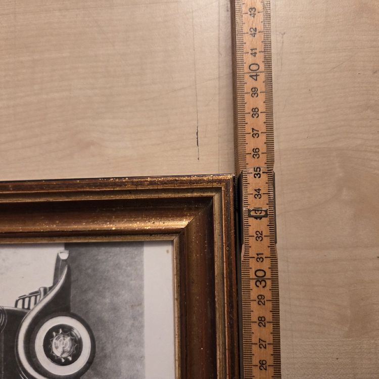 Goldener Rahmen mit Bild "Der neue Graham Sedan" 🖼️🚗 (Gebraucht) in ...