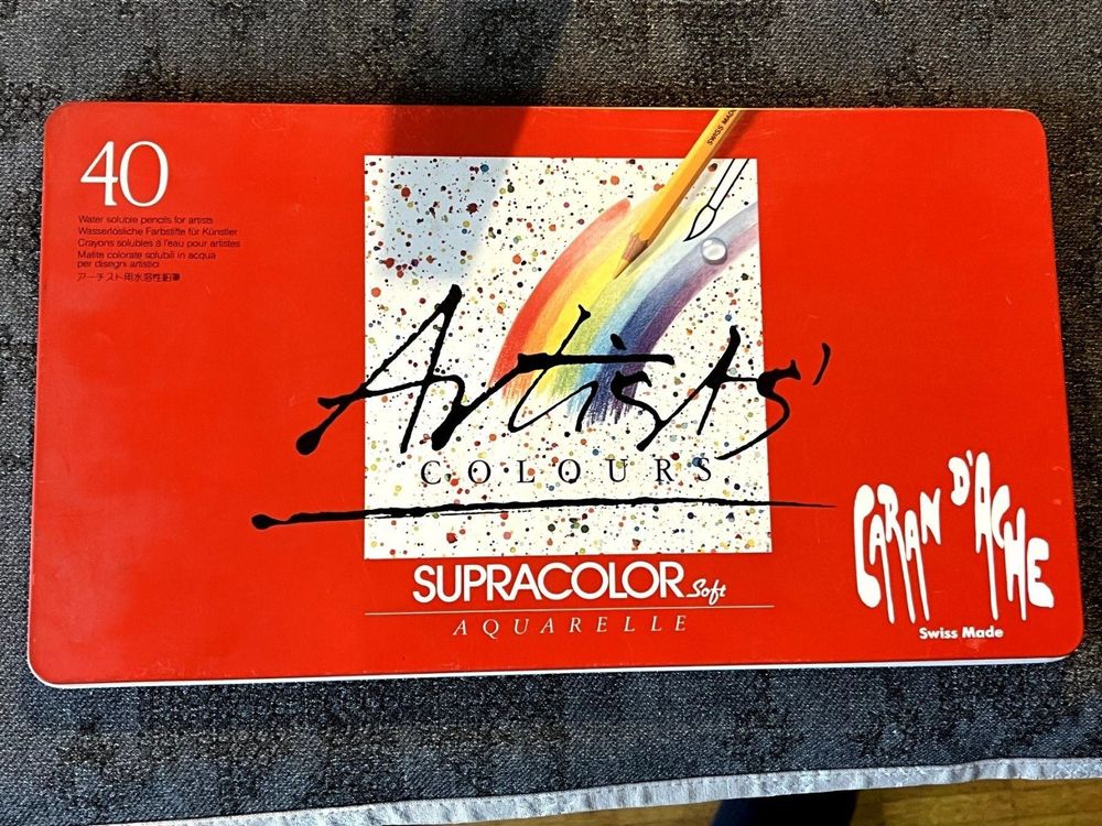 CARAN D'ACHE SUPRACOLOR - Etui Aquarelle 40 Farben (Neu (gemäss ...