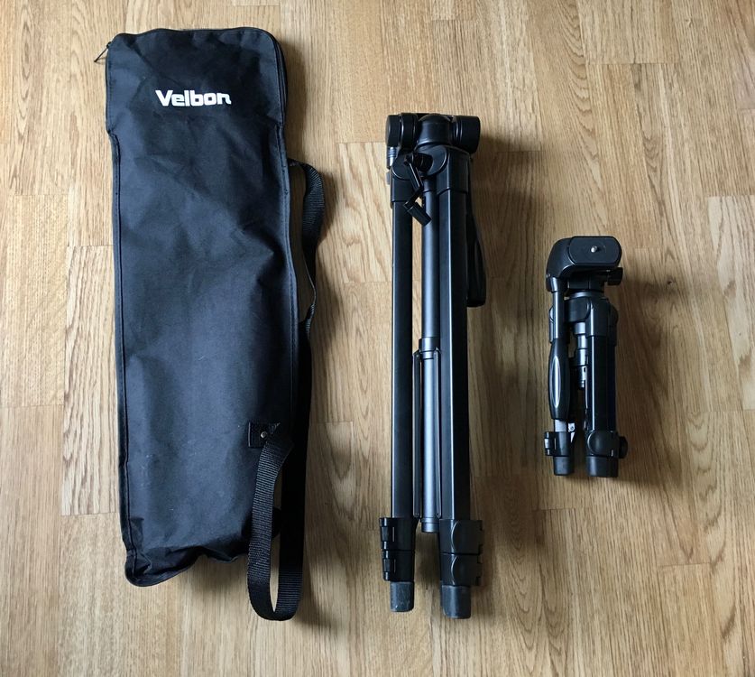 2 Velbon Stative (gross & klein) (Gebraucht) in Schwyz für CHF 30 – mit ...