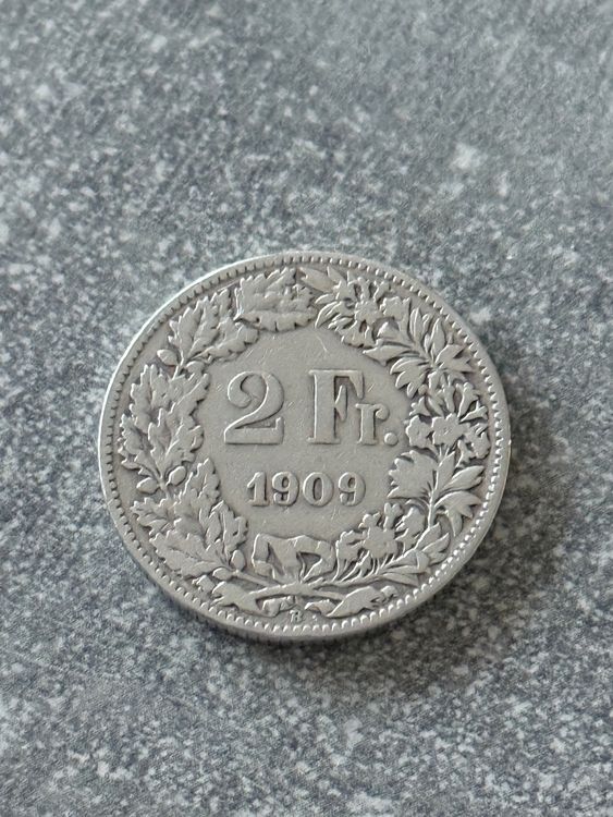 2 Franken 1909 Rar (Gebraucht) in Wallisellen für CHF 9 – mit Lieferung auf Ricardo kaufen