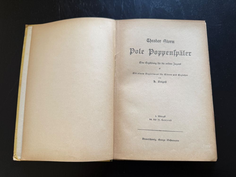 Theodor Storm - Pole Poppenspäler, Rarität! (Gebraucht) in Erstfeld für ...