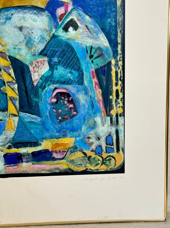 Annegret Wolf Rice Grosse Abstrakte Gouache | Kaufen auf Ricardo