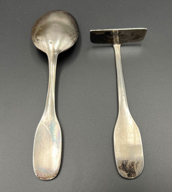 Löffel und Schieber (Kinderbesteck) 90er Silber 1,5 LW (Gebraucht) in Häusernmoos für CHF 28 ...