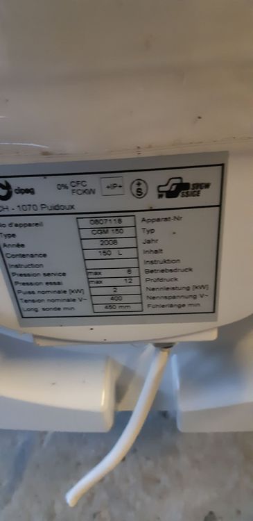 Boiler Cipag 150l (Gebraucht) in Sumiswald für CHF 40 – nur Abholung auf Ricardo kaufen