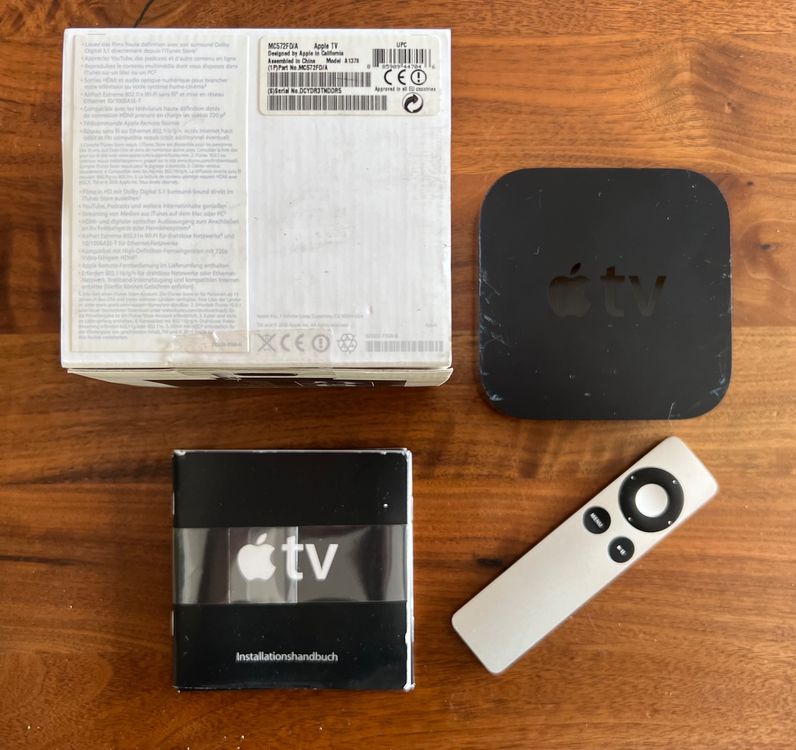 Apple TV (3rd Gen.) Modell A1378 mit Original Verpackung (Gebraucht) in ...