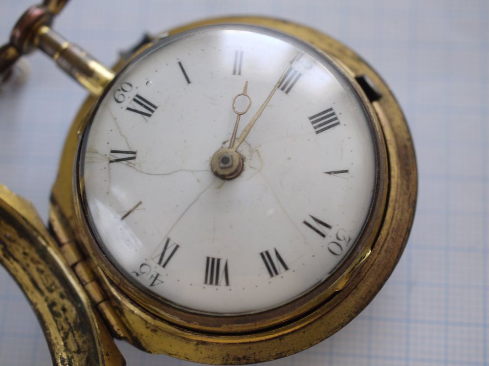 ENGLISCHE TASCHENUHR MIT PAARGEHÄUSE, GRAVIERT MIT „Rich d W (Gebraucht) in Gross für CHF 277 ...