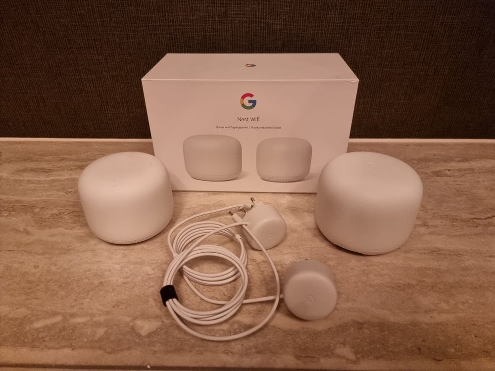 Google Nest WiFi-Router und Zugangspunkt Mesh Network Set | Kaufen auf ...