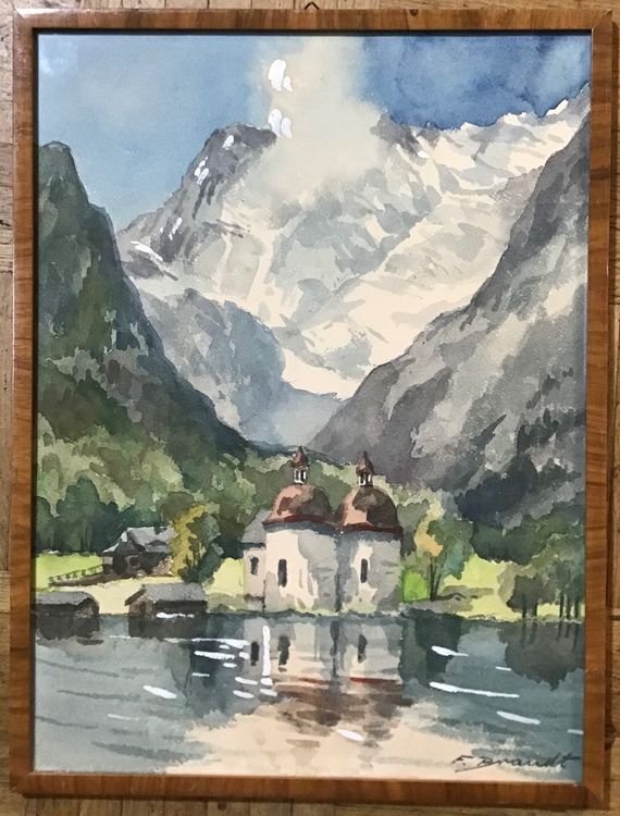 F.BRANDT Landschaft Aquarell | Kaufen auf Ricardo