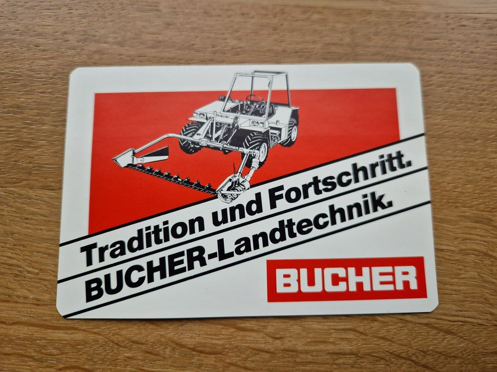 Original Bucher TM Traktor Landtechnik Aufkleber Sticker (Gebraucht) in ...